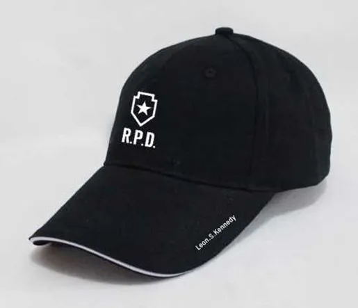 Resident Evil 2 Biohazard Leon Scott Kennedy RPD Black Blue Snapback ...