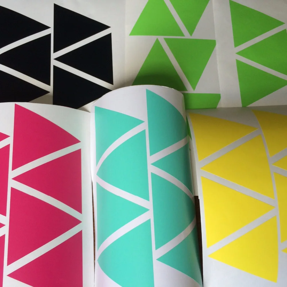 Geometric Wall Stickers | Wall Stickers Triangles | Room Decor | Mural ...