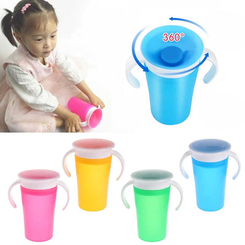 Children Drink Training Cup 360 Degree Magic Drinking Prevent Leaking ...