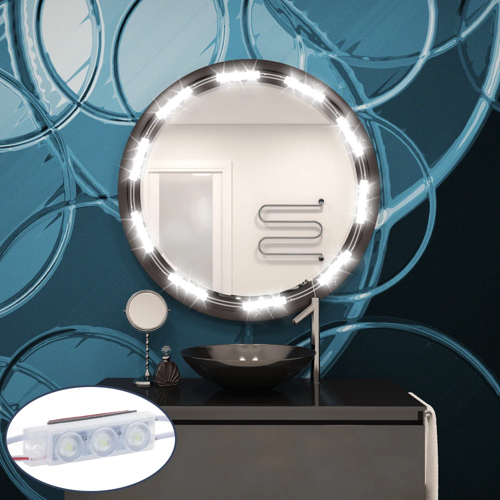 Mirror Vanity LED Light DIY Hollywood Style LED Mirror Light with Touch ...