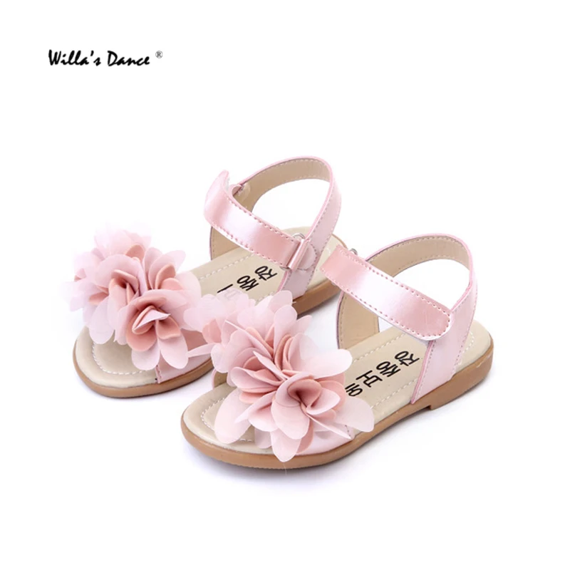 Willa's Dance Cute Kids Girls Flowers Sandals 2017 Summer Anti slip ...