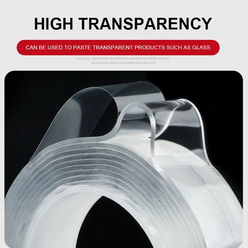 Double Sided Adhesive Tape Acrylic Gel Transparent Double Sided Tape ...
