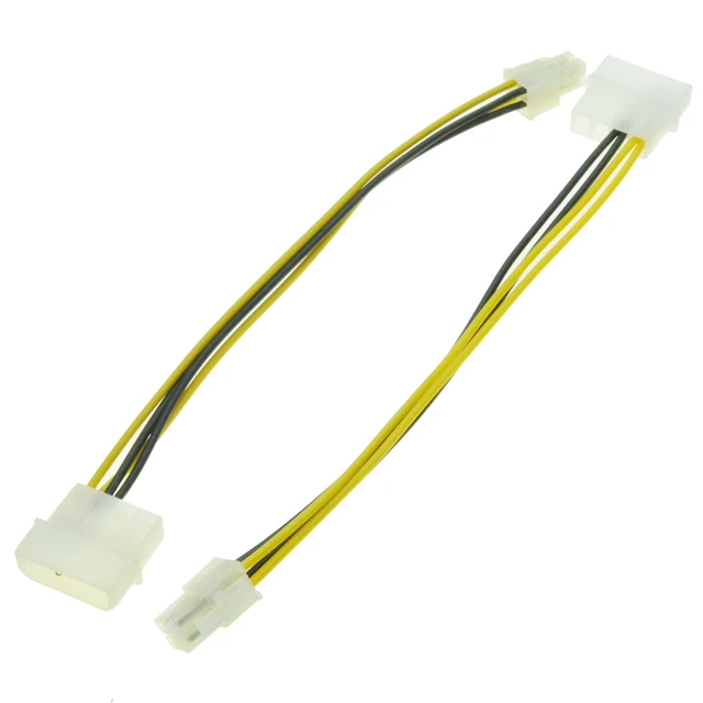 4Pin CPU to IDE Power supply Cable Desktop 4 pin ATX 12V P4 Power Male ...