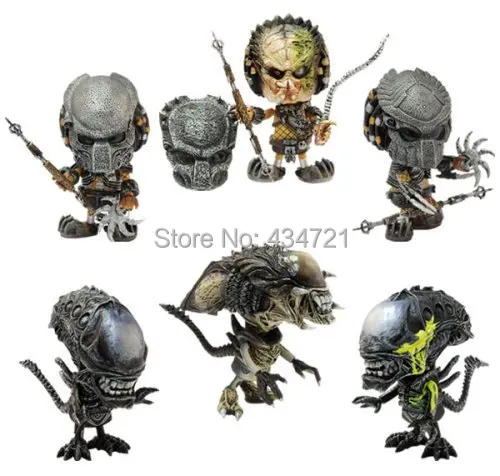 New Hot Toys Cosbaby Sci Fi Terror Film Aliens VS Predator Mini Cute 7 ...