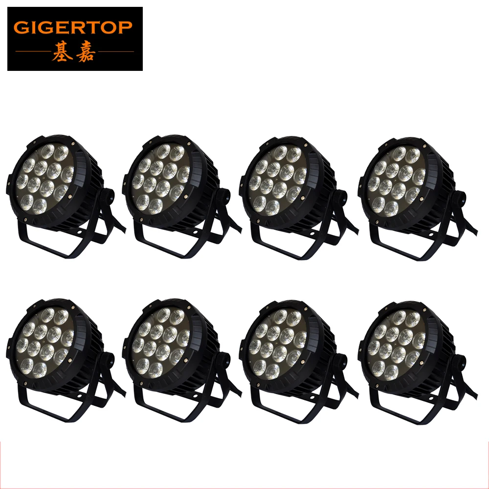 Freeshipping 8 Unit 12 X 18 Watt Rgbwa Uv Led Par Light Outdoor Dmx512 ...