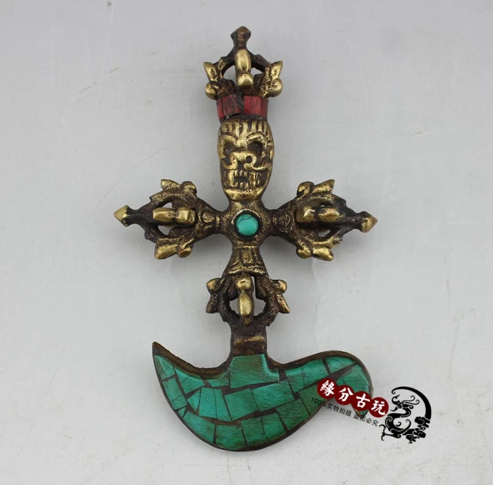 MOEHOMES-CHina-religious-objects-Buddha-weapon-Green-pine-Vajra-Dorje ...