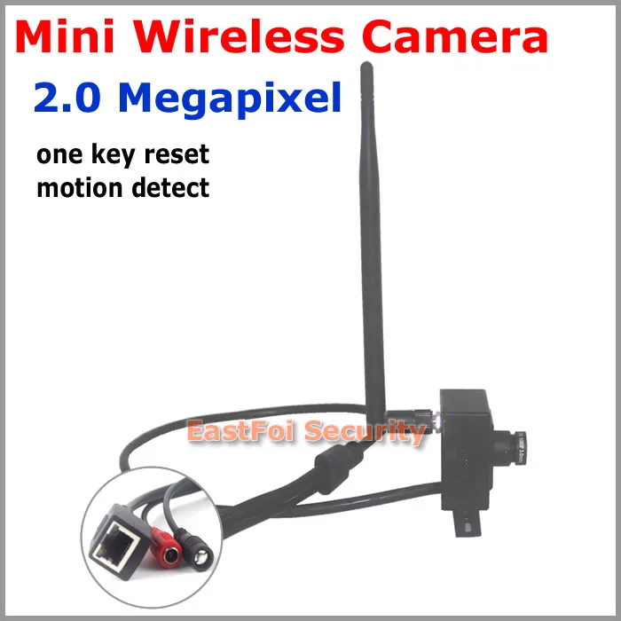 High resolution! Full HD 2.0MP Mini Wifi Camera with reset button ...