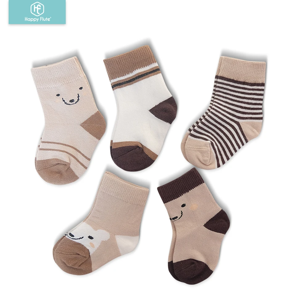 HappyFlute 5pairs/lot cotton baby socks set spring/autumn winter New ...