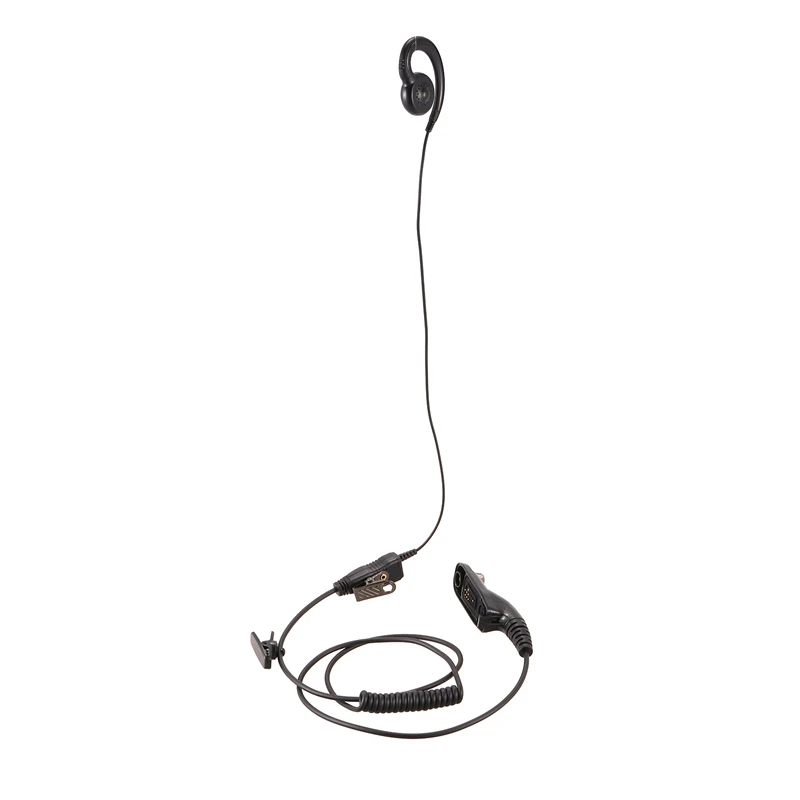 ABSQ AEH3000 M9 Walkie Talkie Two Way Radio Black Headset Earpiece Mic ...