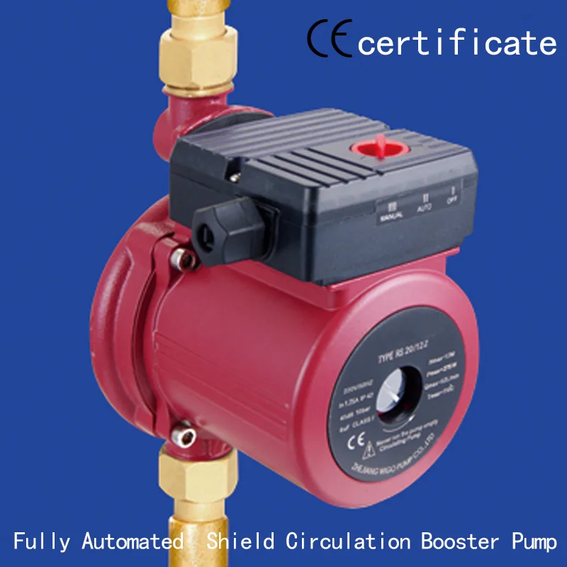 Bomba de refuerzo de circulación de escudo automática aprobada CE RS20 12Z, presurizada con ...