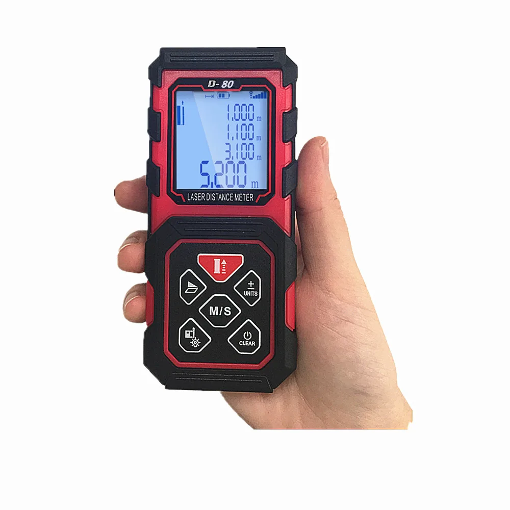 D-80 Mini Hand Held Digital Laser Distance Meters 80m Range Finder For ...