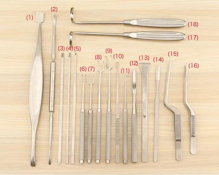Eyelid ToolsNasal Plastic Surgery Tool 18 pieces Combination Nasal ...