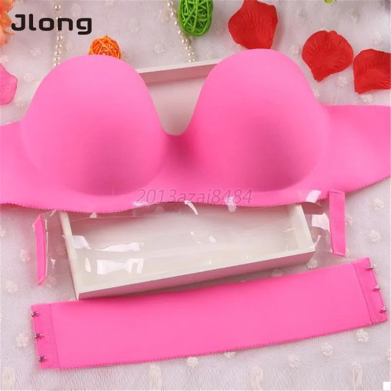 Sexy Self Adhesive Magic Push Up Bra Side Closure Bras Strapless Invisible Bras In Bras From