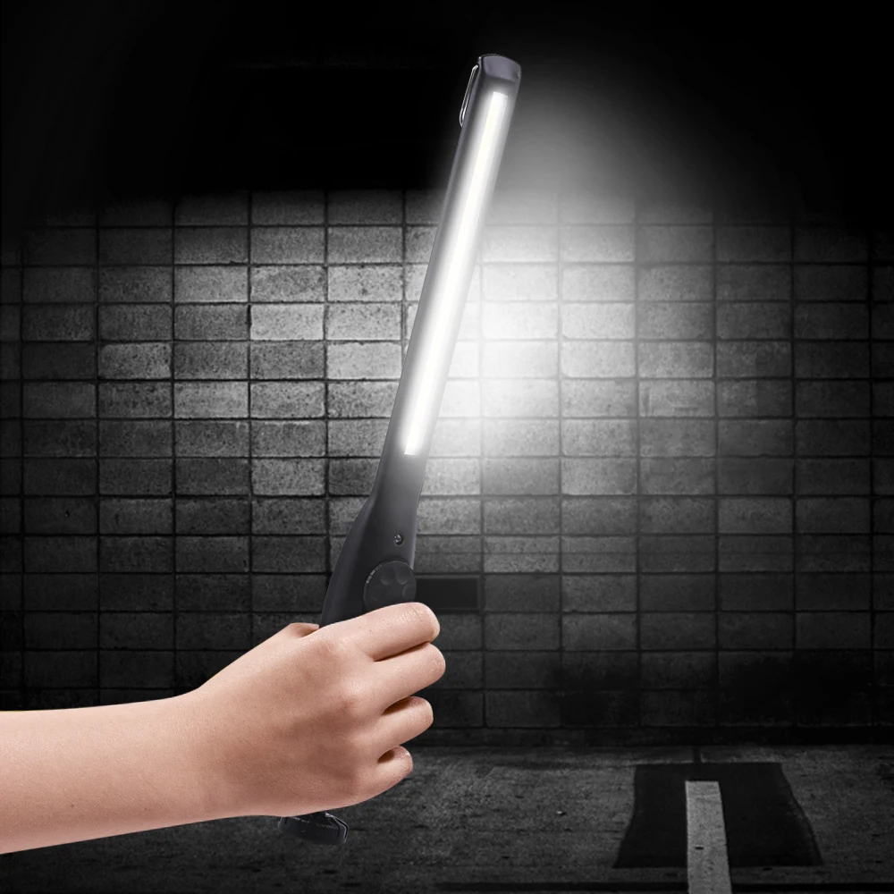 Anjoet Usb Rechargeable Portable Cob Flashlight Torch Led Work Light ...