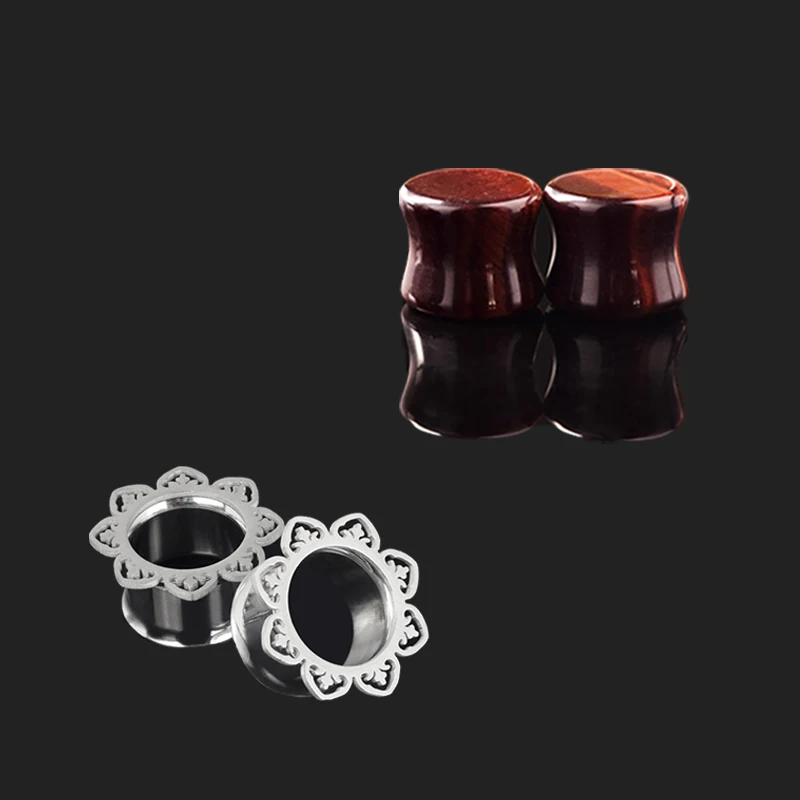Ear Plugs Tunnels Saddle Ear Stretcher Expander Earring Piercing for ...