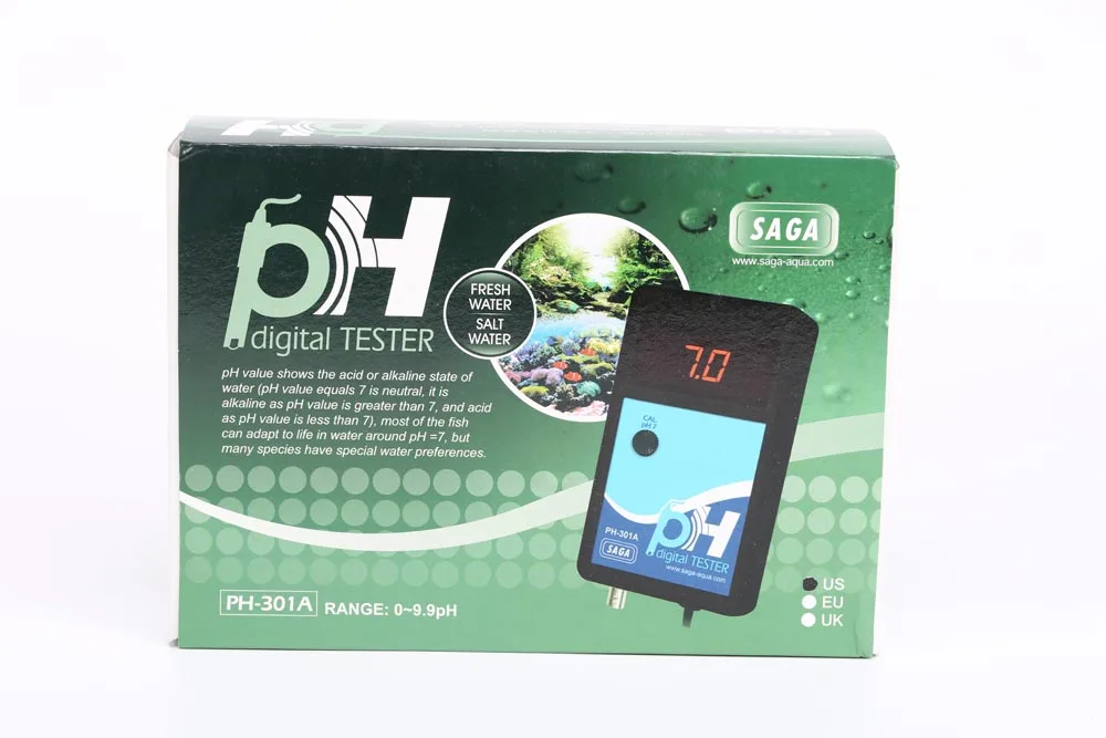 Saga Ph Monitor Test Kit Ph Digital Tester Water Test Aquarium Fresh ...