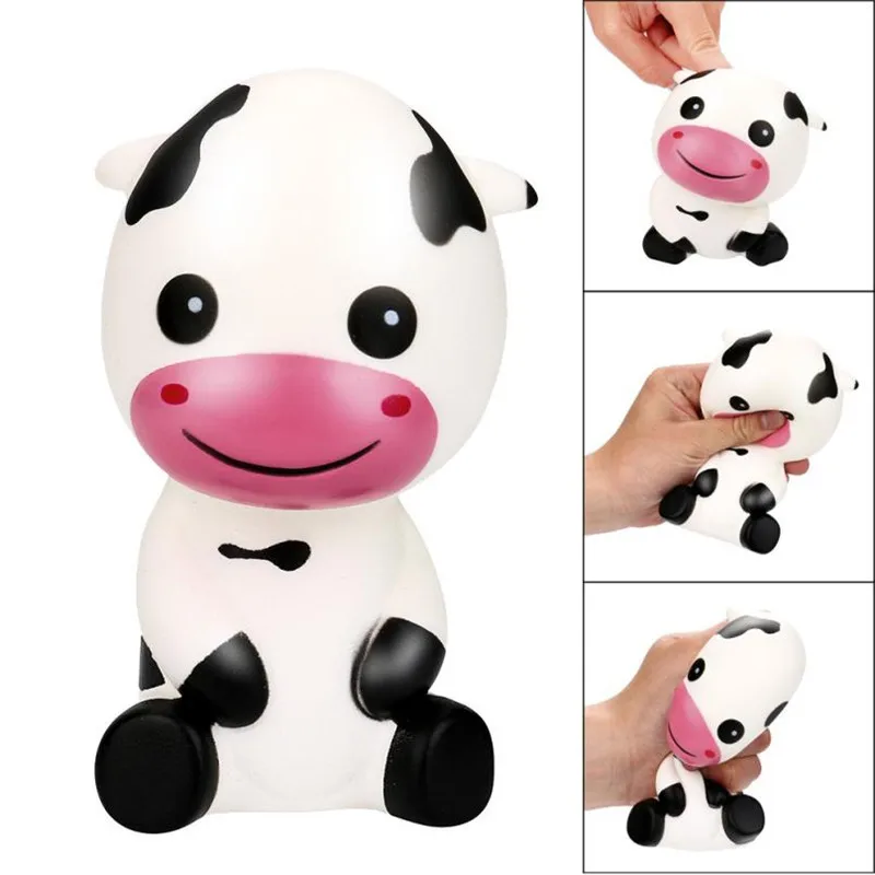 Cartoon Kawaii Cow Squishy Slow Rising Scented Squeeze Toy Collection ...