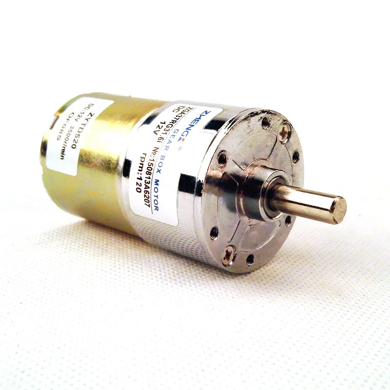 Wholesale 12V DC motor 120RPM output speed Gear motor box 37MM Central ...