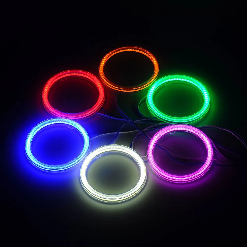 85MM Angel Eyes 12V LED Angel Eyes Ring COB LED Headlight 24V Car ...