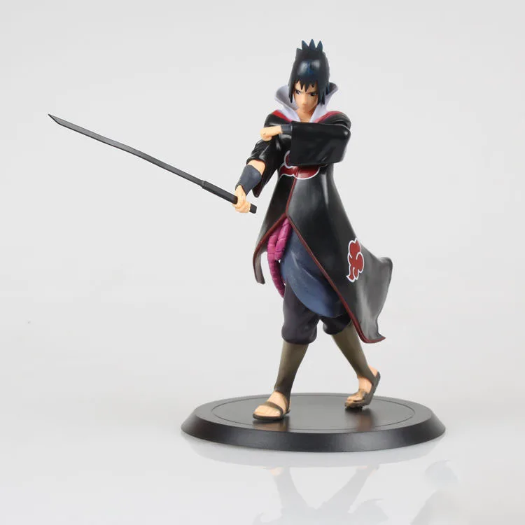 18cm Naruto Shippuden Uchiha Sasuke Sword Toys PVC Action Figure ...