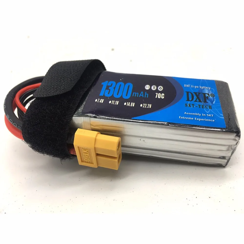 DXF Power 11.1V 1300MAH 70C MAX140C Lipo Battery XT60 Plug For RC ...
