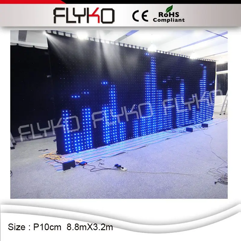 customized programmable P35 to P200 Flexible led video screen Indoor ...