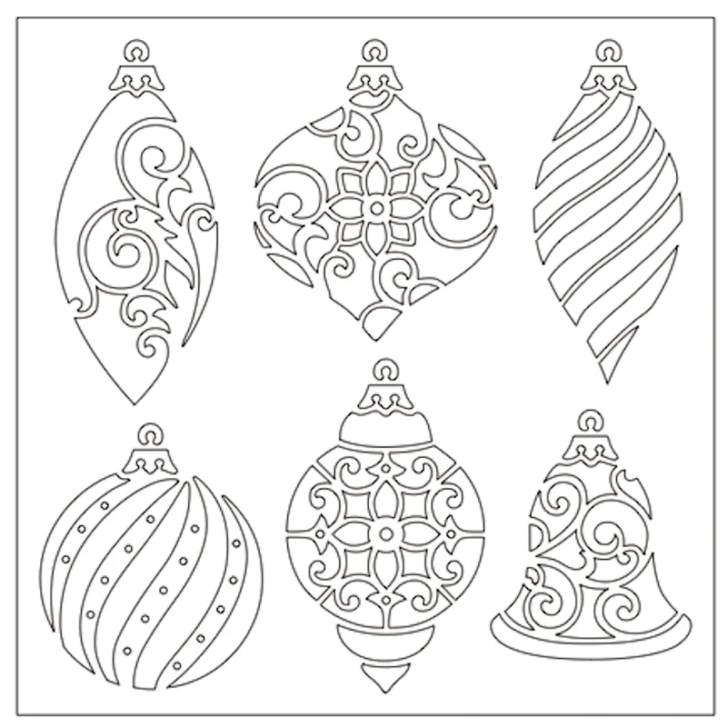 Christmas Ornament Stencils