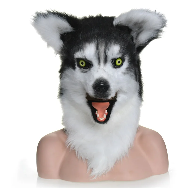 Husky Halloween and party special moving mouth mask-in Party Masks from ...