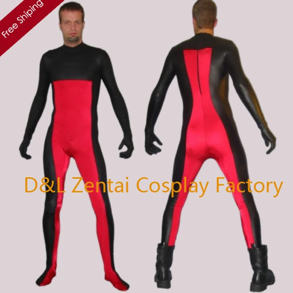 Free Shipping Dhl Adult Sexy Lycra Spandex Zentai Catsuits Red And