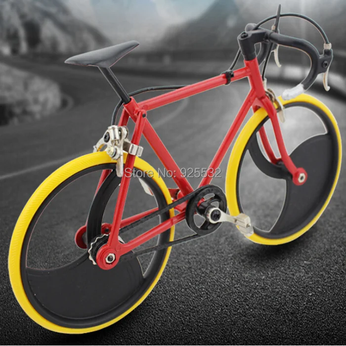 DIY handmade assembled Alloy Bicycle Model Craft Kits mountain wheel ...