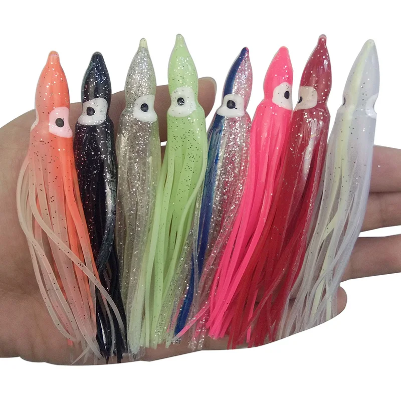 30pcs 11cm 12cm Soft Plastic Octopus Fishing Lures For Jigs Mixed Color ...