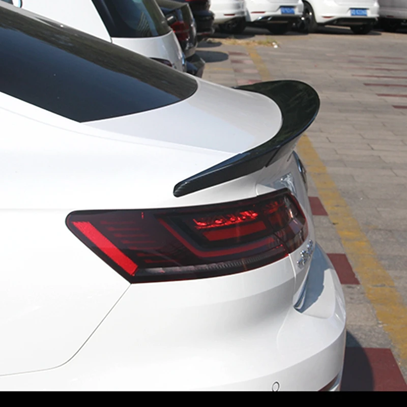 2019 New Passat CC spoiler three-stage ABS pseudo carbon fiber color ...