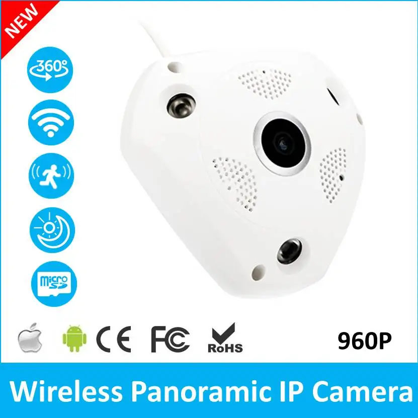 FishEye IP camera 960P 360 degree Full View Surveillance CCTV Camera 1 ...