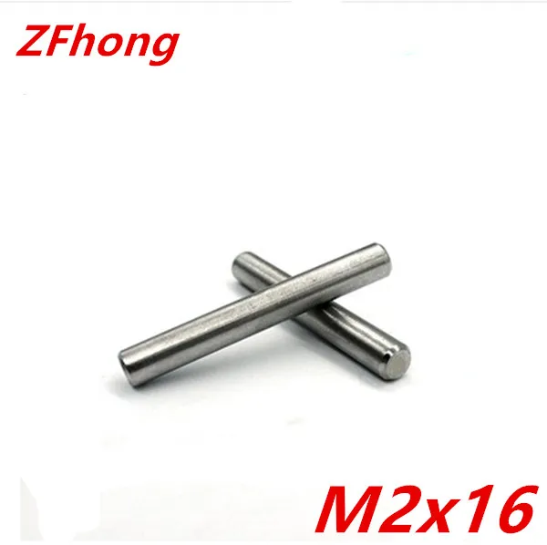 200PCS 2*16mm M2X16 304 stainless steel cylindrical pin dowel pins ...