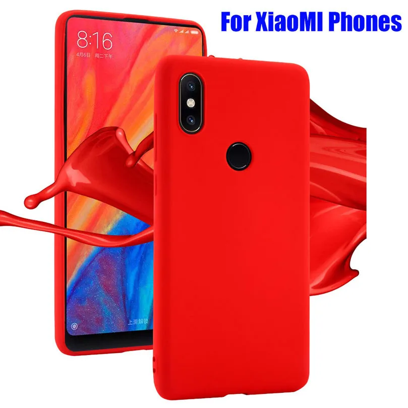 Liquid Silicone TPU Case for XiaoMI 8 SE Lite 6X Mix 2s Mix3 Plus Baby Skin Back Cover XMX3 ...