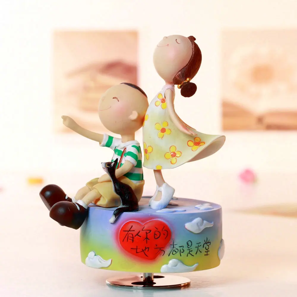 Wherever You Are, That Is Heaven Love Rotating Music Box Birthday Gift ...