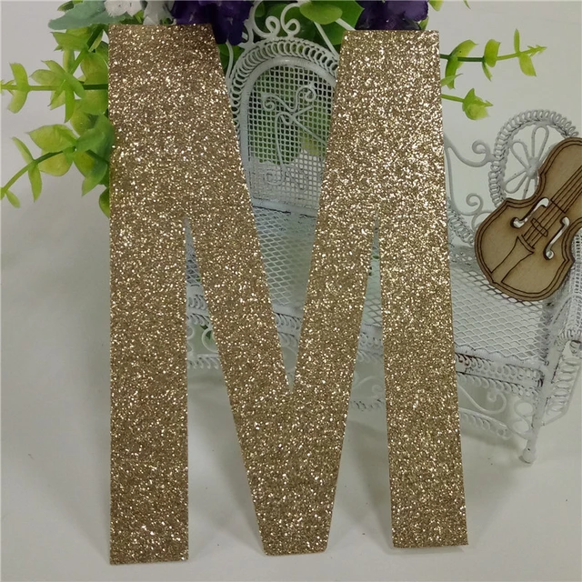 The Letter M In Glitter