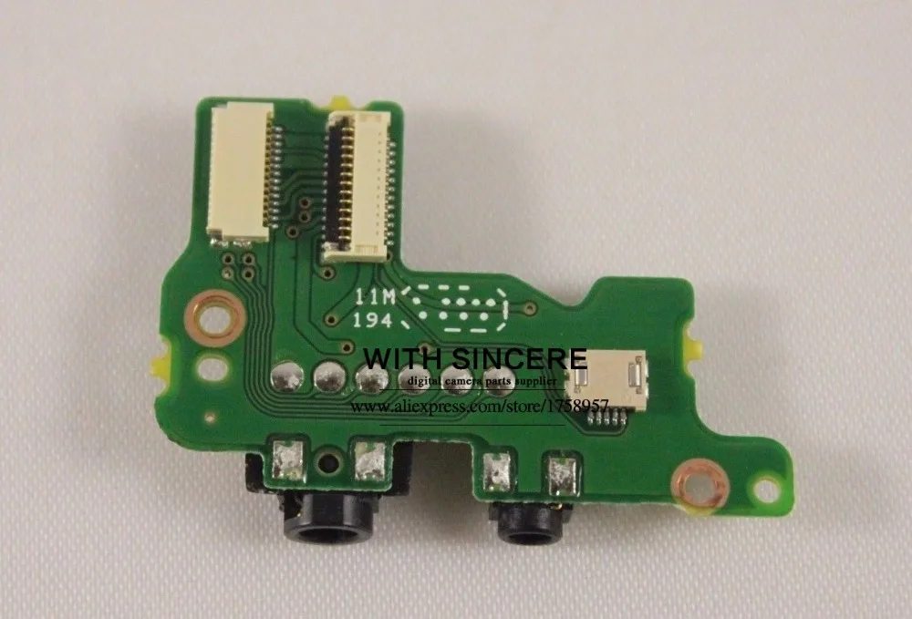 90%new for Canon Digital DSLR 650D T4i interface MIC AND DC INPUT BOARD ...