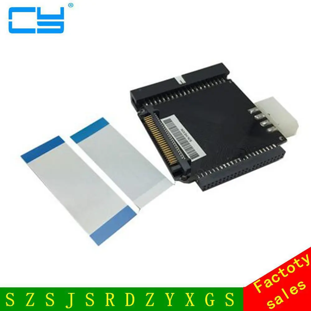 1.8" ZIF CE 50pin CF to 2.5" 44pin IDE + 3.5" 40pin IDE HDD Adapter ...