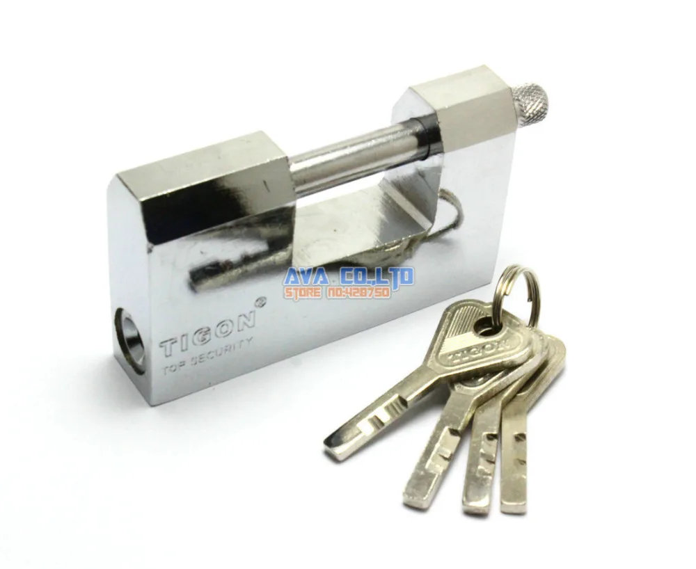 Warehouse Door 90mm Security Lock Padlock W 4 Pcs Keys - Locks - AliExpress