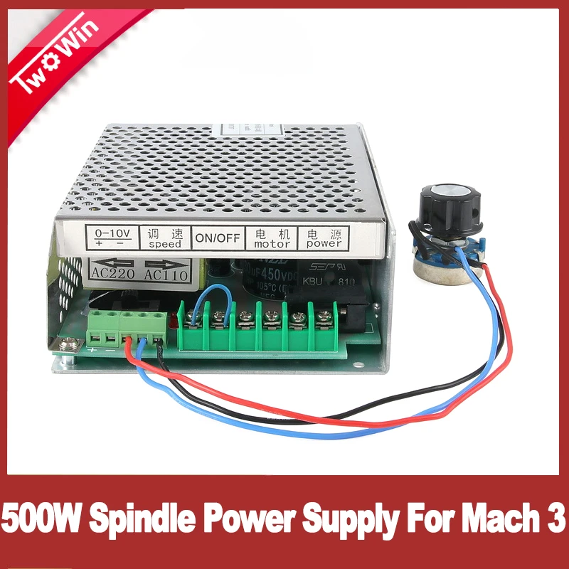 500w Spindle Power Supply 220v Or 110v With Speed Control With Mach3 ...