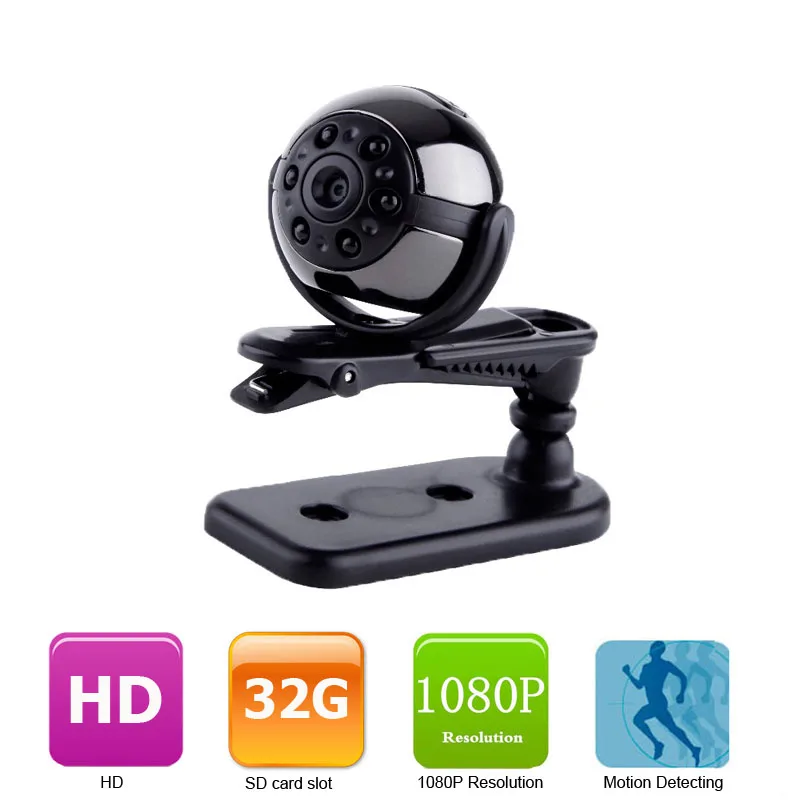 SQ9 HD 1080P Mini Camera Wireless Portable Mirco Recorder Micro USB ...