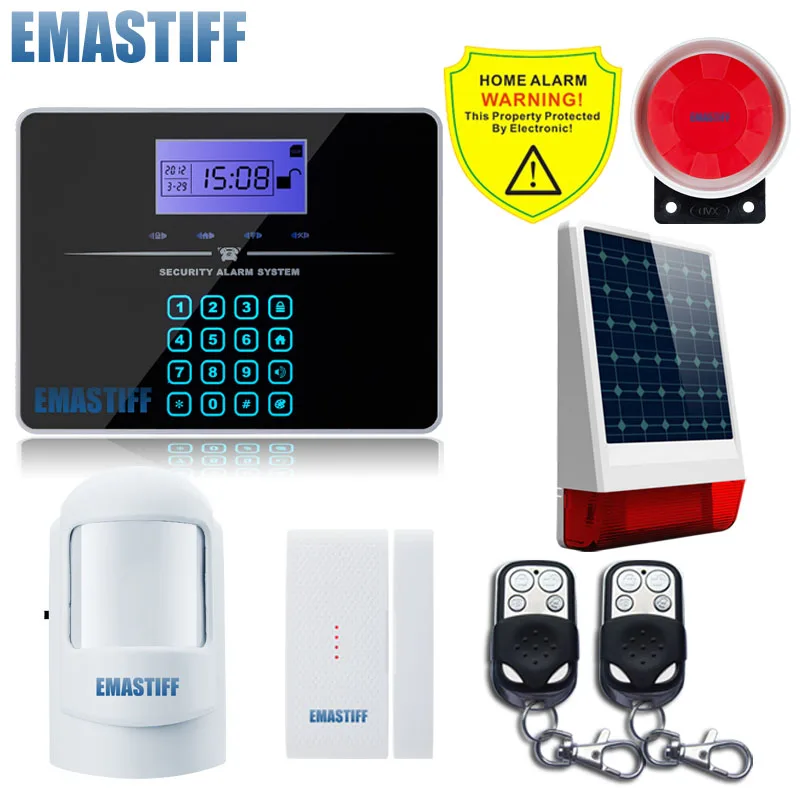 Free Shipping!Wireless Outdoor Solar Powered Strobe Flash Siren Touch ...