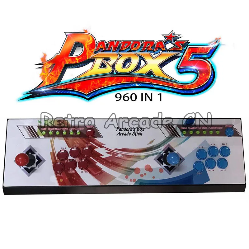 New Pandora box 5 960 in 1 arcade control kit joystick usb buttons zero ...