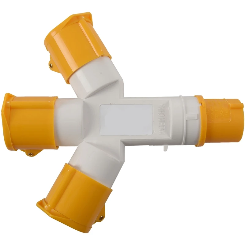 399015 16A 3 Way Splitter 110V 3 Pin Multi socket connector three way ...