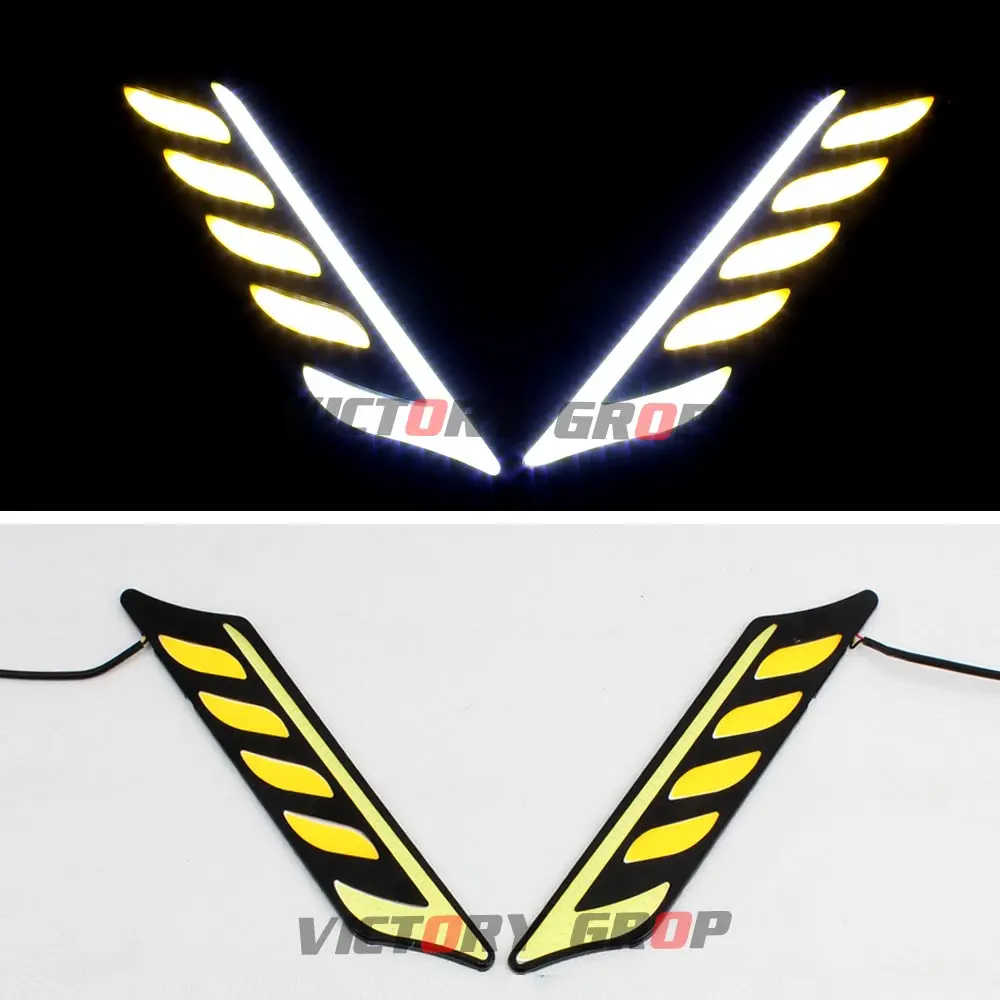 LED DRL Daytime Running Light Waterproof Universal COB DRL Kit white ...