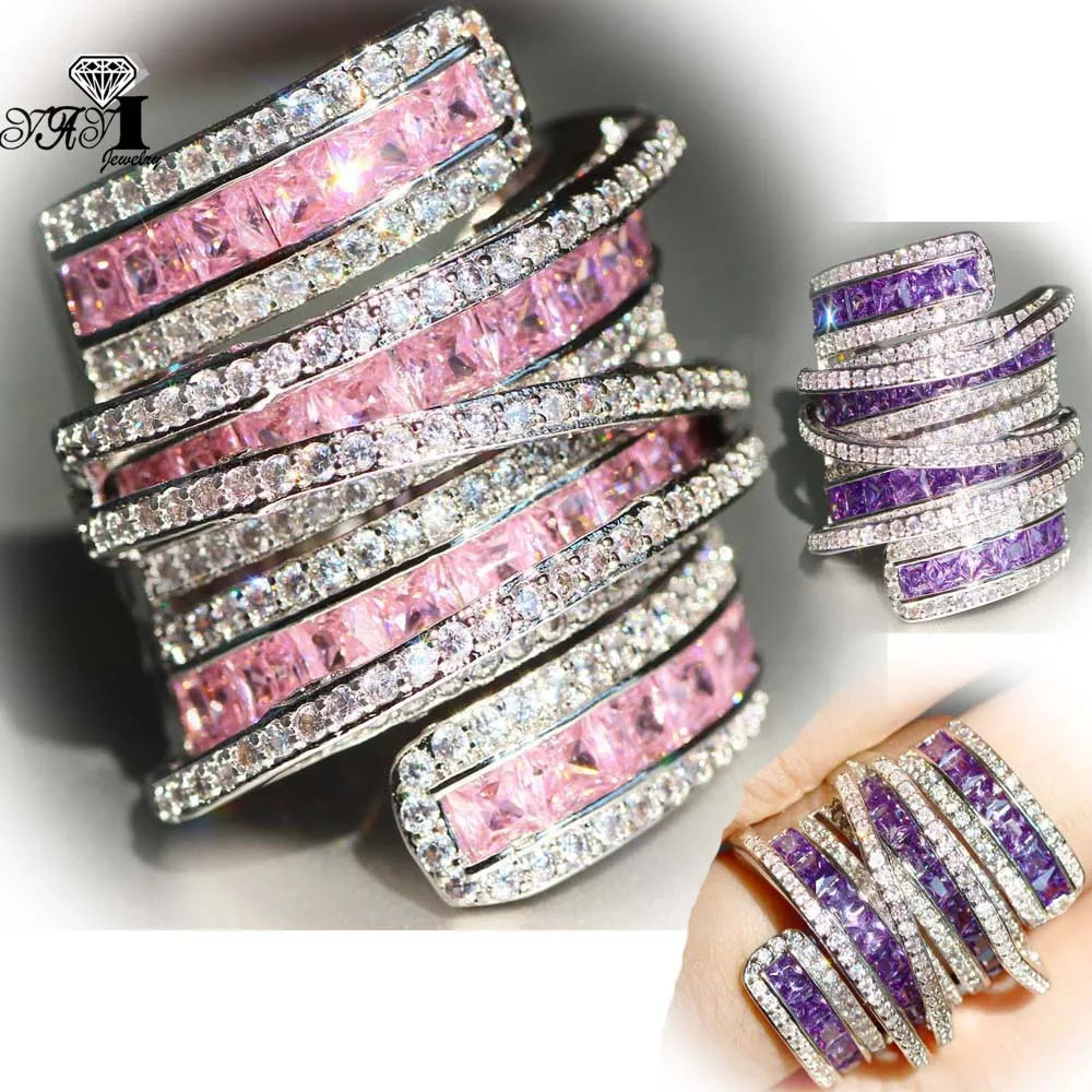 Yayi Jewelry Complex Design Amethyst 280pcs+ Zircon Stamped S925 Silver ...