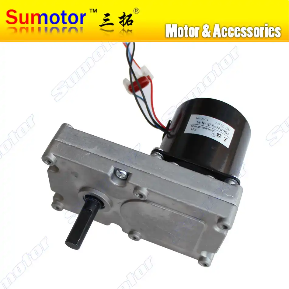 70KTYZ 20W 220V AC synchronous gear motor CW/CCW Electric projector ...