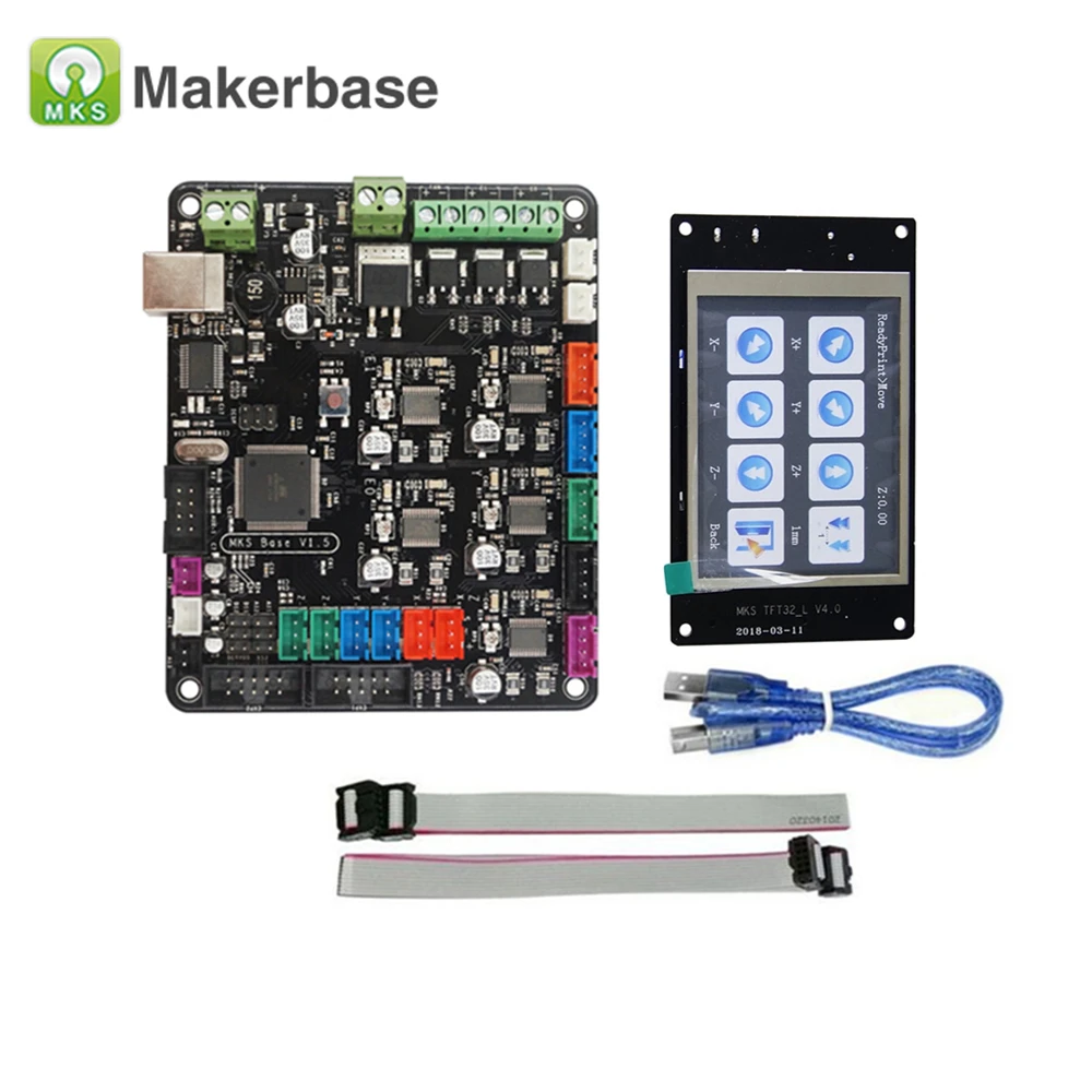 3D Printer Control Board MKS BASE V1.5 with MKS TFT32 V4.0 Smart ...