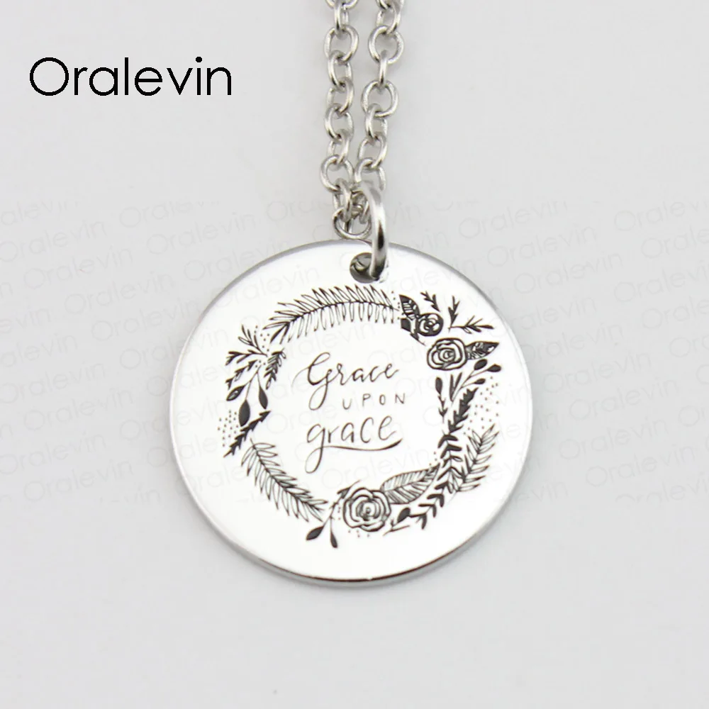 GRACE UPON GRACE Pendant Charms Necklace Gift Jewelry 10Pcs/Lot #LN537 ...